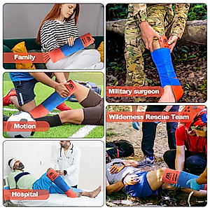 AID MATE First Aid Splint 36" X 4.3",2 Pack with 1 Extra Adhesive Tape, Brace Support Splint for Arm Leg Broken Bones Fracture