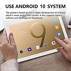 10.1-Inch Tablet Computer Upgraded 2+16g 10-Core Android Ultra-Thin HD Screen Learning Game Video Office Tablet Supports Sim Communication Function 3800mah Batter (Gold)