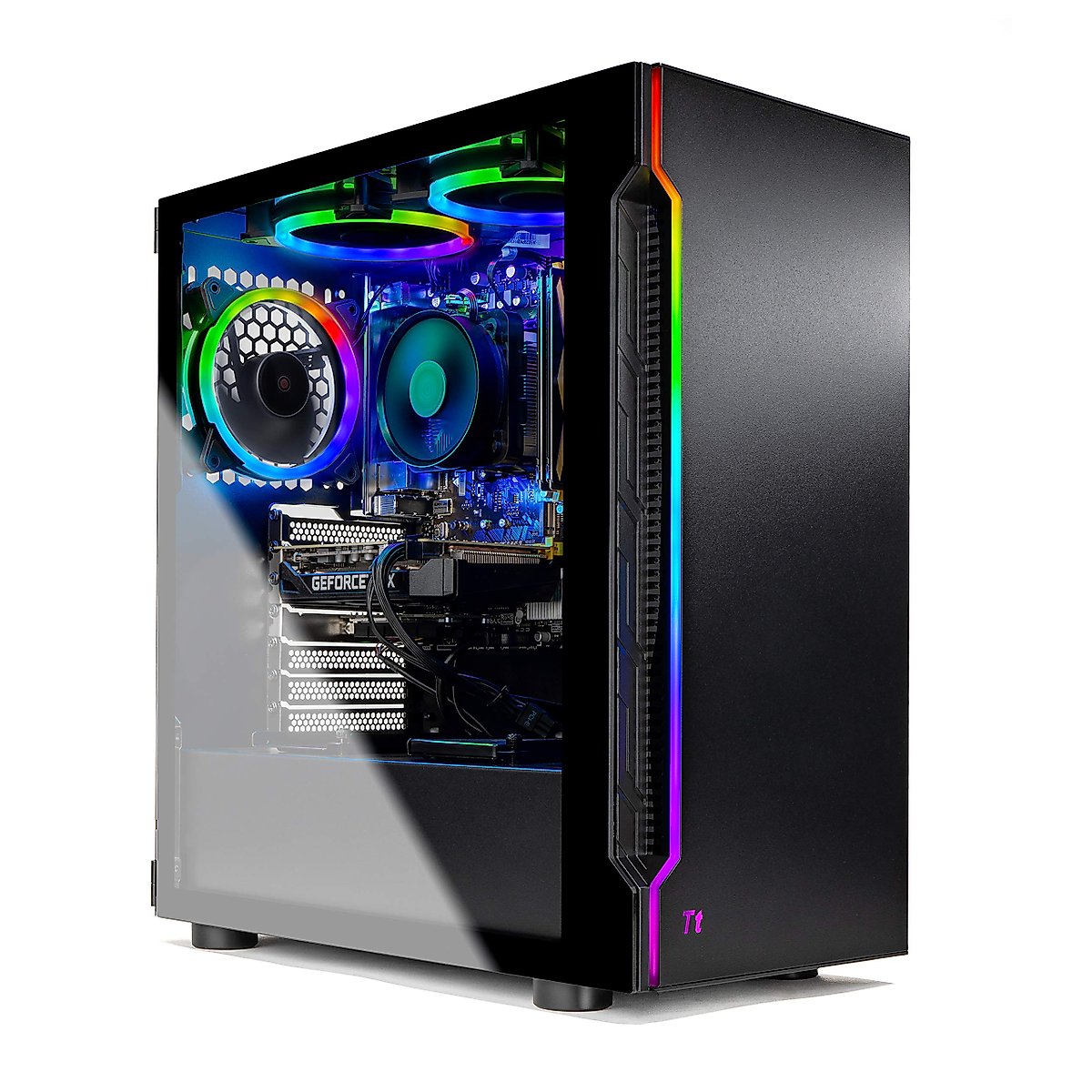 Skytech Gaming Shadow 3.0 Gaming Computer PC Desktop - Ryzen 5 3600 6-Core 3.6GHz, GTX 1660 Super 6G, 1TB SSD, 16GB DDR4 3000, AC WiFi, Windows 10 Home 64-bit, Black