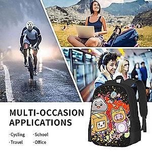 Cartoon Backpack Cute Cartoon Backpack Cute Foxy Backpack Lightweight Travel Laptop Backpack Cartoon Game Fan Gift