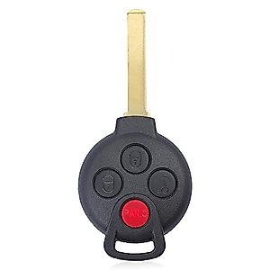 Beefunny 315MHz PCF7941 Chip FCC: KR55WK45144 Smart 3+1 4 Button Smart Remote Car Key Fob for Mercedes Benz Smart Fortwo (1)