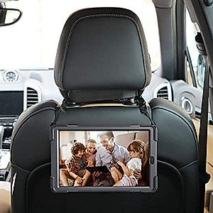 KIQ Case for Galaxy Tab A 10.5 Case T590 2018, Shockproof Heavy Duty Military Armor Hybrid Cover Kickstand for Samsung Galaxy Tab A 10.5 2018 SM-T590 (Shield Black)