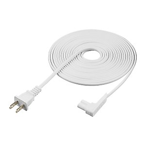 Vebner 16-Foot Power Cord Compatible with Sonos One, Sonos One SL, Sonos Play-1 Speakers - Power Plug Cable (Extra Long, White)
