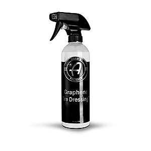 Adam's Graphene Tire Dressing - Deep Black Finish W/Graphene Non Greasy Car Detailing | Use W/Tire Applicator After Tire Cleaner & Wheel Cleaner | Ceramic Coating Like Tire Protection (16oz)