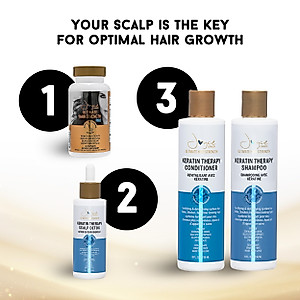 Miracle Elixir Collection Joyce Giraud Ultimate Hair Strength Keratin Therapy Shampoo, with Cynatine & Pure4 Oils, 8 Fl. Oz