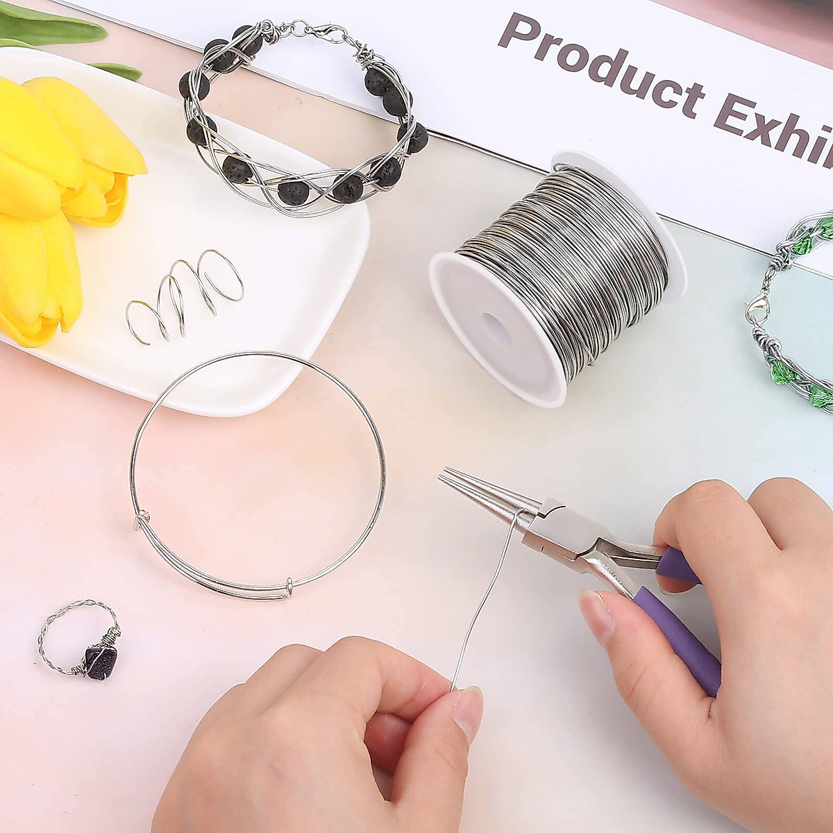 20 Gauge Stainless Steel Wire for Jewelry Making, Bailing Wire Snare Wire for Craft and Jewelry Making