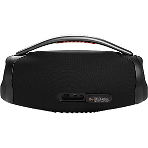 JBL Boombox 3 Wireless Bluetooth Streaming Portable Speaker, Black - IP67 Dustproof and Waterproof, up to 24 Hours of Play Time - WEPGPY Cable