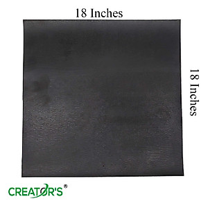 Creator's 18 Inch Large Size Glass Scoring Running Breaking Pad - 18 Inches by 18 Inches - 3/32" Thick - High Grade Neoprene Rubber Mat Cutting Surface
