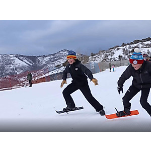 TEAM MAGNUS Tundra wolf skis with one size bindings for all ages and boots - for snow play, skills and technique practice