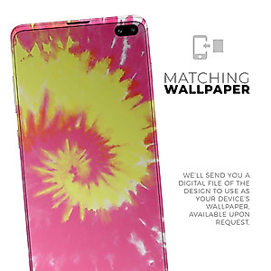 DesignSkinz Spiral Tie Dye V2 Protective Vinyl Decal Wrap Skin Cover Compatible with The Samsung Galaxy S20 (Screen Trim & Back Glass Skin)