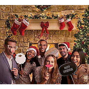 SJOLOON 10x10FT Christmas Photography Backdrops Child Christmas Fireplace Decoration Background for Photo Studio (11209)