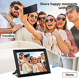 Frameo WiFi Digital Picture Frame, 10.1 inch Smart Digital Photo Frame 1280x800 IPS LCD Touch Screen, auto-Rotate, Built-in 16GB Storage, Share Photos or Videos Instantly via Frameo APP from Anywhere