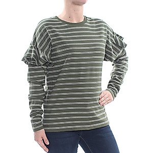 Ralph Lauren Womens Radwain Knit Basic T-Shirt, Green, Large