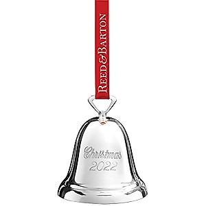 REED AND BARTON 2022 Annual Silver Christmas Bell, 0.30, Metallic