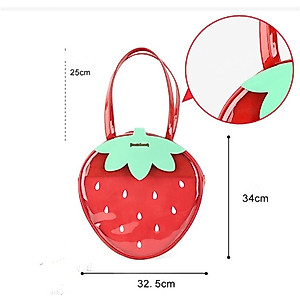 WILDFINDING Ita Bag Strawberry Fruit Shoulder Bag Satchel Backpack Casual Daypack-Kawaii DIY Cosplay Strawberry Daypack (Red)