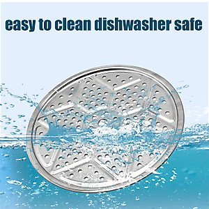 11-Inch Round Stainless Steel Steamer Rack, Pressure Cooker Canner Rack, Insert Stock Pot, Steaming Tray Stand, Cooking Toast Bread Salad, Easy to clean(2 Pack)