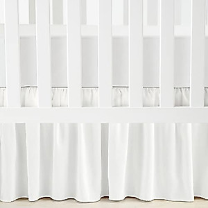 Lush Decor Ruffle Crib Skirt, 16" Drop, White