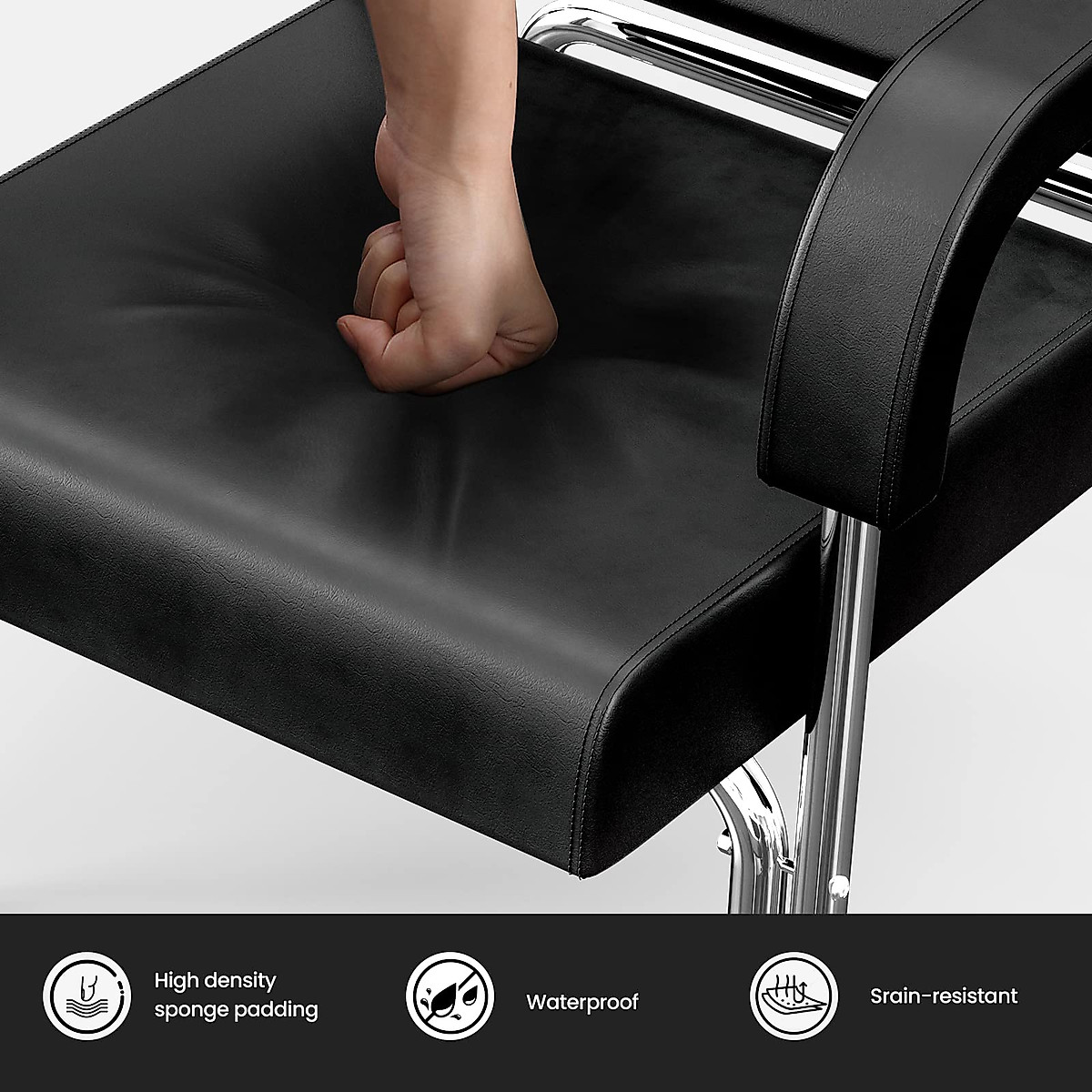 Paddie Reclining Shampoo Chair for Salon, Hair Cutting Chairs Salon Chair Barber Chair Styling Chair for Hair Stylist Salon Spa Beauty Equipment