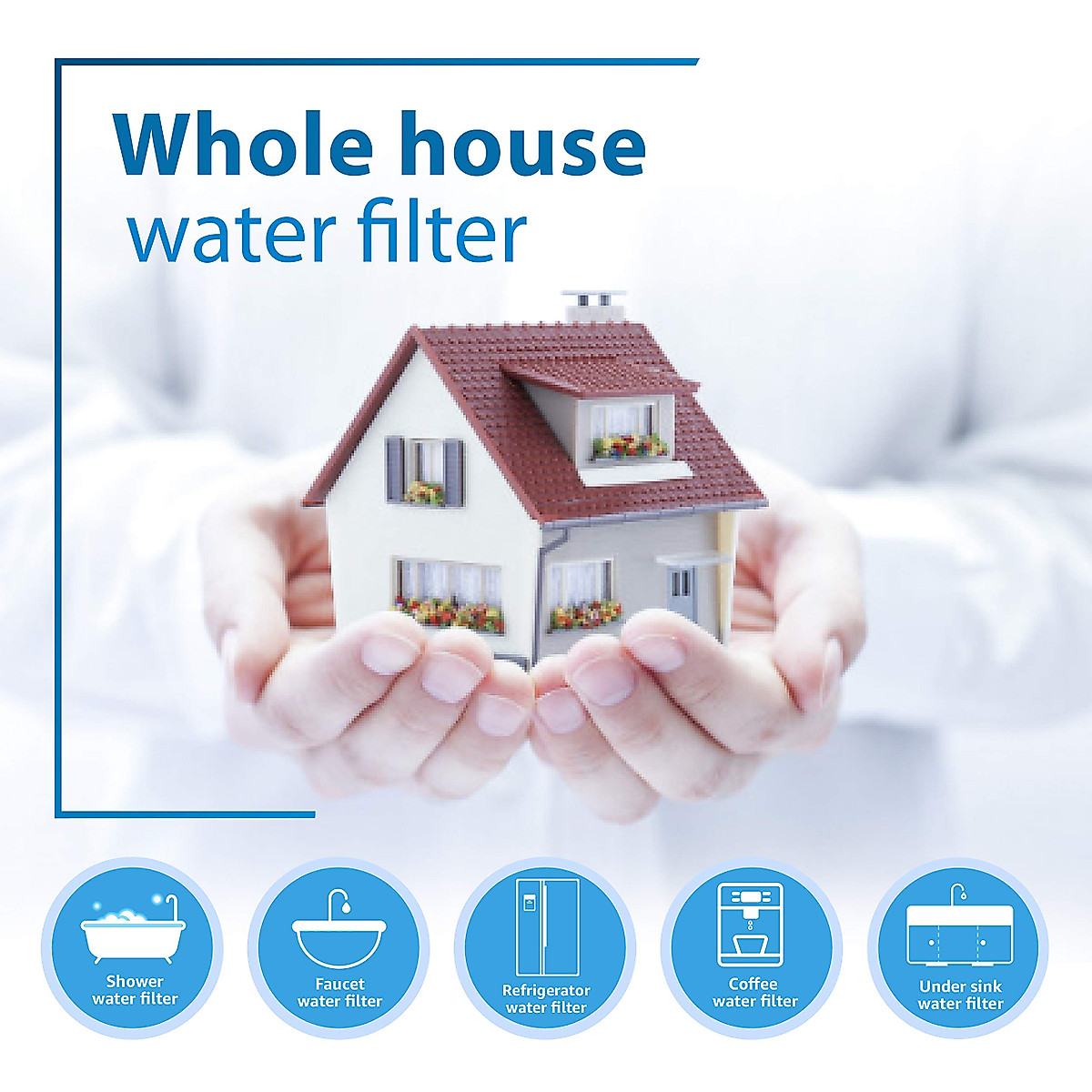 Filterlogic AP810 Whole House Water Filter, Replacement for 3M Aqua-Pure AP810, AP801, AP811, Whirlpool WHKF-GD25BB, WHKF-DWHBB, 5 Micron, 10" x 4.5", Well & Tap Water Filter, Pack of 3