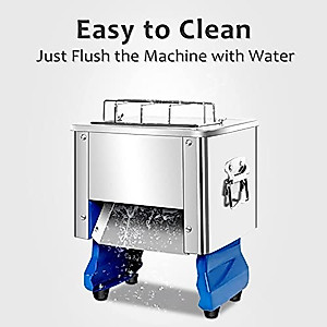 AI XUAN Commercial Meat Cutter Machine, Stainless Steel Restaurant Food Cutter, Meat Cutting Slicer, 330LBS/H 850W(Meat Thickness: 3.5mm)