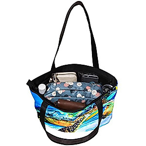 Purses for Women, Tote Bag, Handbags for Women, The Tote Bag, Colorful Turtle Blue pattern