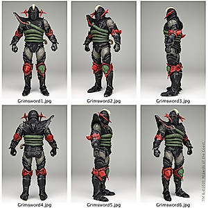 NECA Dungeons and Dragons Ultimate Grimsword 7-Inch Scale Action Figure with Sword, Snake Mace, Snake Shield, and Interchangeable Hands