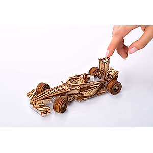 Veter Models Racer - V3 Mechanical 3D Puzzle Sport Car DIY Mechanical Model for Adults STEM Toys Hobby Gift Modelling Kit Mechanical Puzzles