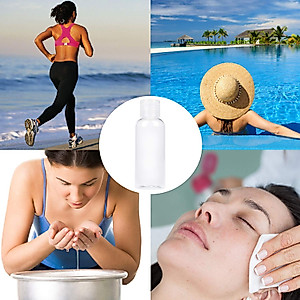 TRENDBOX 12 Pack Plastic Empty Bottles with Flip Cap for Shampoo, Lotions, Liquid Body Soap, Cream (2 oz / 60 ml)