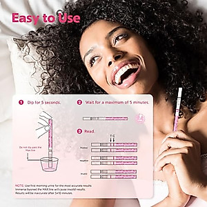 MomMed Ovulation Test Strips (LH60) with 60 Collection Cups, Reliable LH Surge Predictor OPK Kit, Accurately Track Ovulation Test, High Sensitivity Result for Women Home Testing