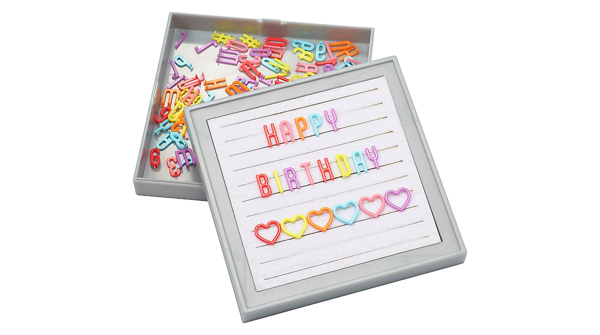 DecoSet Celebration Letter Board Cake Topper for Events