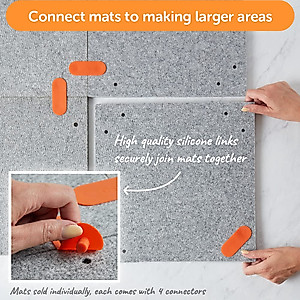 Oliso Multi-Mat Felt Pressing pad - 100% New Zealand Wool, Ideal for Quilting and Sewing - 14”x 14” ½” Thick [Packaging May Vary]