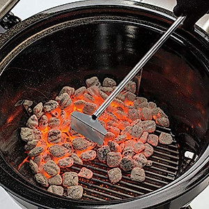 Grilljoy 6PCS Heavy Duty BBQ Grill Tools Set Perfect Ash Rake for Coal Grill Cleaning