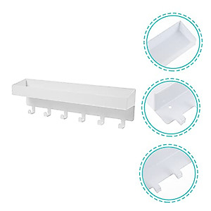 CLISPEED Medals Hanging Rack Wall Mounted Coat Rack Wall Mounted Shelves 3pcs Medal Hanger The Medal Wall-Mounted White Iron Wall Mount Shelf Towel Holder Stand