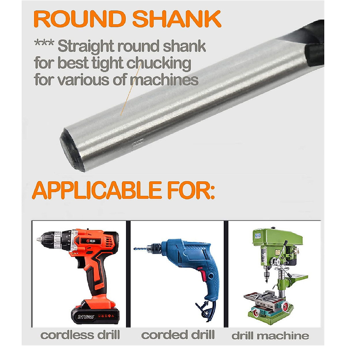 Brad Point Woodworking 60Pcs Drill Bit Set Drill for Hardwood Softwood