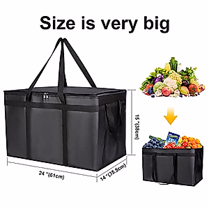 musbus Additional Bottom Plate XXXL Insulated Food Delivery Bag Cooler Bags heavy duty Catering Therma for doordash Keep Food Warm