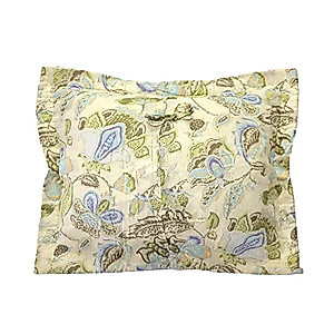 Greenland Home Fashions Blooming Prairie Standard Sham-Multi, 20x26-inch, Multicolor