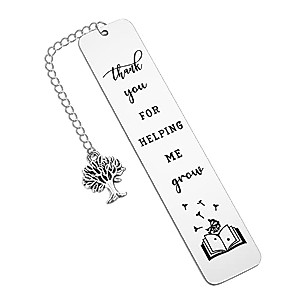Teacher Thank You Gifts Bookmark, Graduation Teacher Appreciation Gifts Metal Bookmarks for Women Men Christmas Back to School End of Year 2023 Retirement Gifts for Teacher from Student