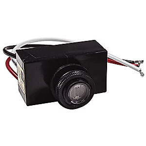 HQRP Thermal Type Light Photocell Sensor Dusk to Dawn Wire-in Switch Photoelectric Control for Outdoor Lighting, Garage Lights, Barn Light, Street Lights, etc.
