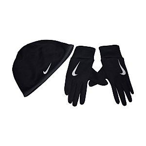 Nike Women's Run Thermal HAT and Glove Set XS/S Black/Anthracite/Silver (N.RC.32.045)