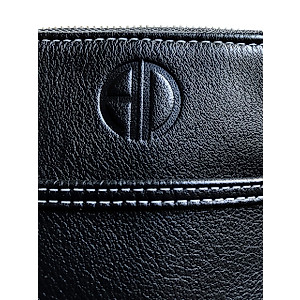 ALICIA DAKTERIS Handcrafted Italian Leather Small Crossbody Travel Bags for Passport, Cards, Phone Safety