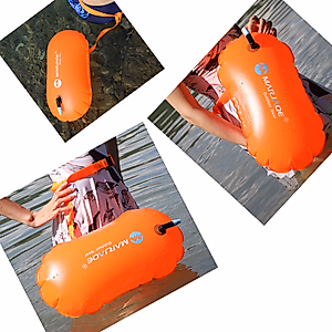 Swim Buoy for Open Water Swimmers Triathletes Kayakers Snorkelers, Swim Float for Open Water Swim Buoy Float for Swim Safety Swim Training
