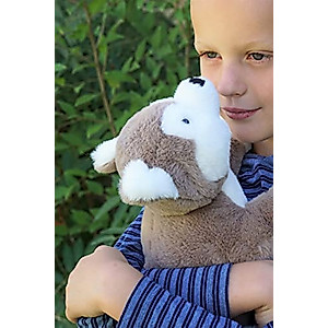 SENSORY4U Dog Weighted Stuffed Animal Puppy Wolf Plush Toy - 2.5lb Sensory Tool for Stress Relief and Comfort - Sensory Therapy for Kids and Adults