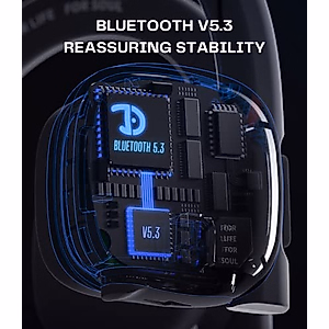 bingozones Bone Conduction Headphones Bluetooth Open Ear Headphones Wireless Bluetooth Bone Conducting Earbuds with Build in Mic Wireless Headset for Running, Cycling, Driving, Sports and Fitness