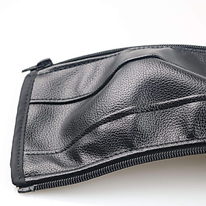 Leather Handle Sleeve Cover Compatible for Babyzen yoyo 2,Stroller Accessories,PU Sleeve Protect Case for YOYO+ Armrest Bumper (No Wrist Strap) (Black)