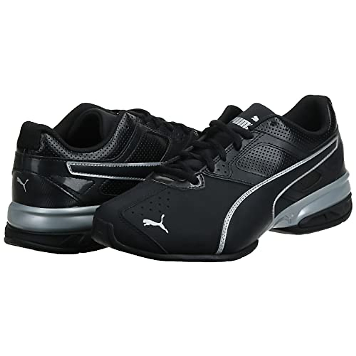 PUMA Men's Tazon 6 FM Shoes, PUMA Black/PUMA Silver, 12 M