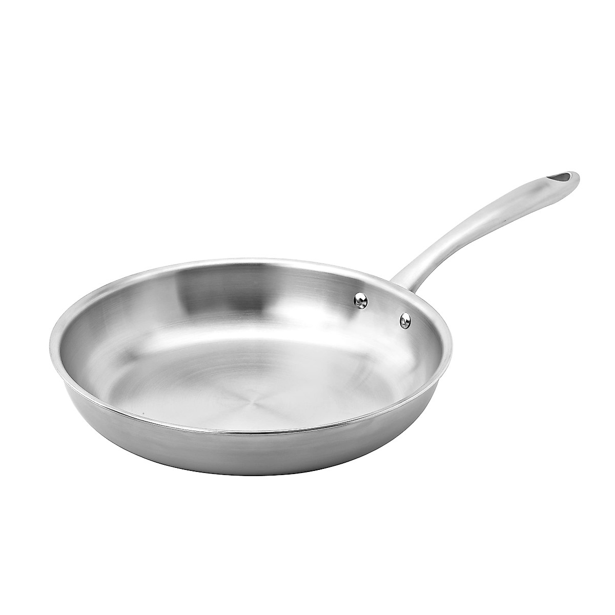 CHEF TOPF 5-ply Stainless Steel Frying Pan 11inch, Full 5-Ply Clad Construction Professional Grade Pan, Brushed Finish, Induction Cooking Pan, Oven Safe, Dishwasher Safe