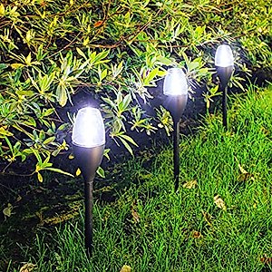 Outdoor lights Solar Outdoor LED Home Decoration Light Villa Garden Light Outdoor Waterproof Lawn Garden Landscape Candle Light (Size : Solar candle lawn lamp white light)