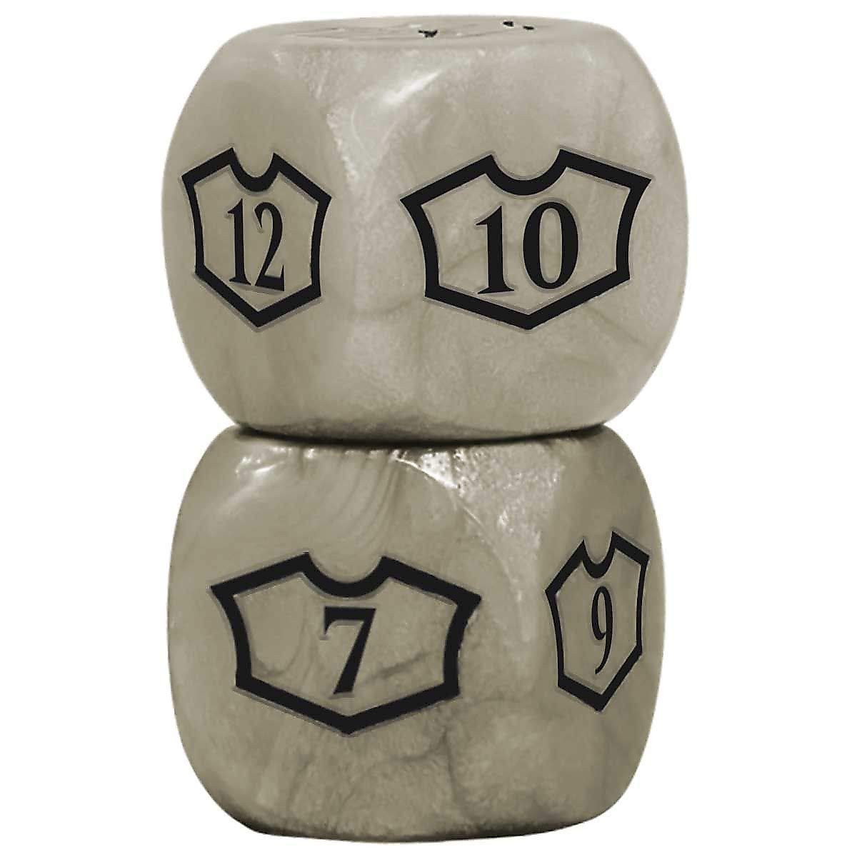 Deluxe 22MM Plains Loyalty Dice Set with 7-12 for Magic: The Gathering