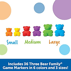 Learning Resources Bingo Bears, Educational Indoor Games, Toddler Brain Toys, Toddler Preschool Learning, 73 Pieces, Age 3+