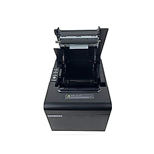 80MM POS Thermal Receipt Printer Compatible 80mm Thermal Paper Rolls - 250mm/sec High-Speed Printing with ESC/POS Print Commands.(Black) (USB)